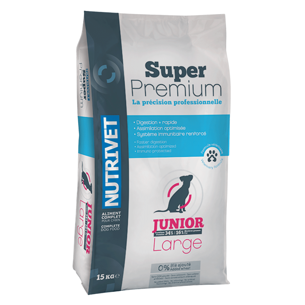 Croquettes chien junior large - Nutrivet